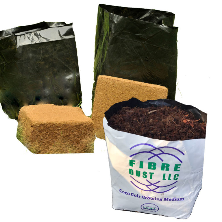 Fibredust coco coir peat product display | Fibredust
